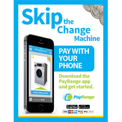 Shop PayRange for mobile payment solutions for laundry machines.
