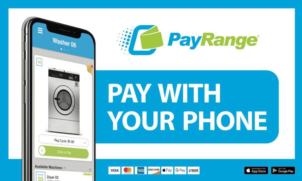 Shop PayRange for mobile payment solutions for laundry machines.